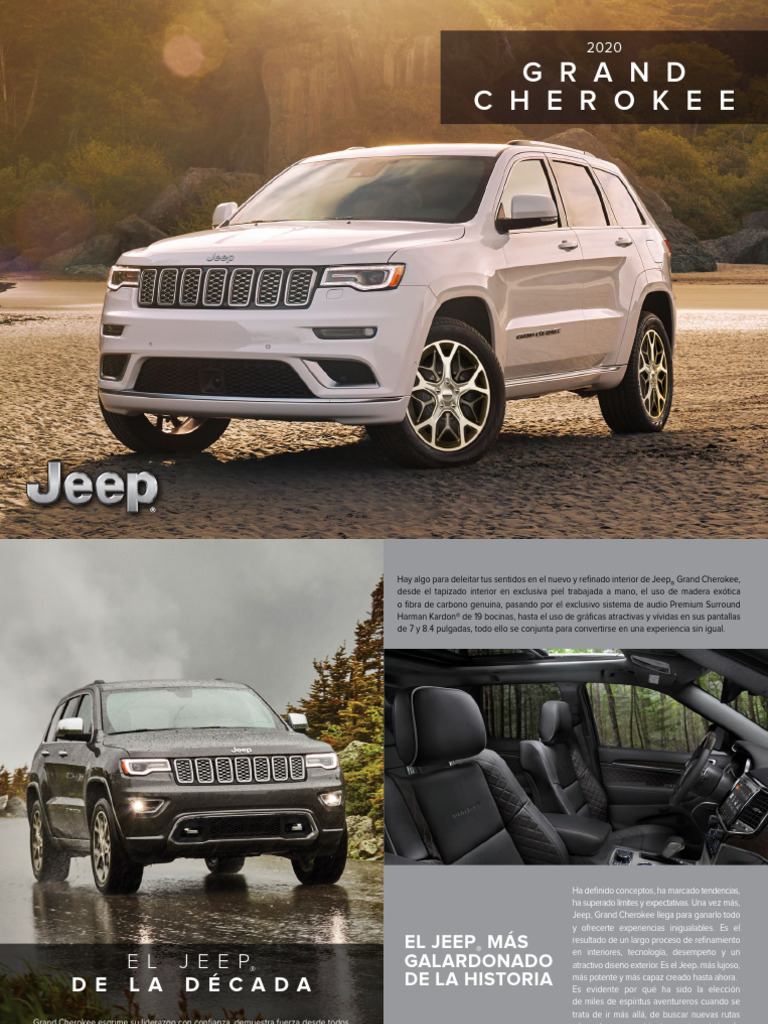 2020 - Ficha Técnica - Jeep Grand Cherokee | PDF | Tracción en las cuatro ruedas | Airbag