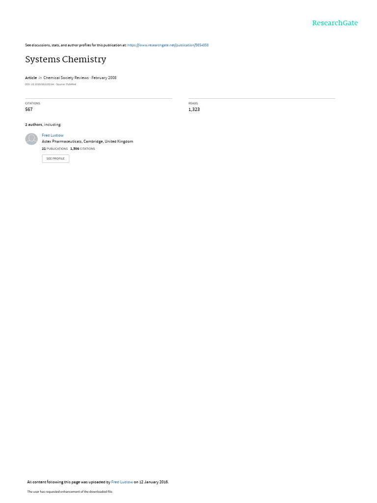 2008 Chem Soc Rev Ludlow | PDF | Chemistry | Biology