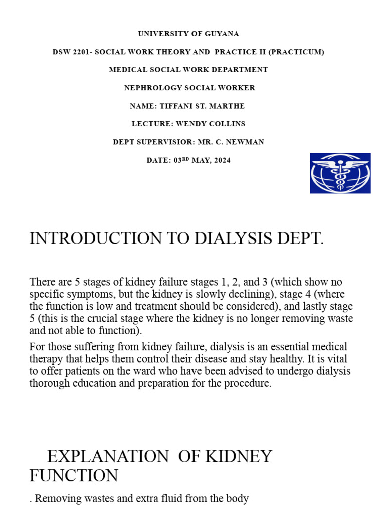 Kidney Failure and Dialysis Overview | PDF | Kidney | Chronic Kidney ...