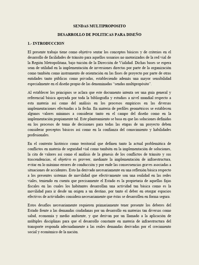 Sendas Multiproposito | PDF | Transporte | Peatonal
