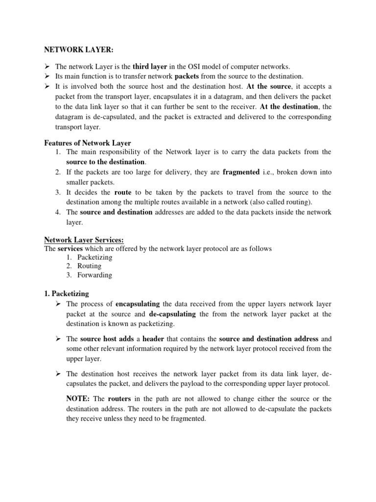 Unit4 CN | PDF | Routing | Computer Network