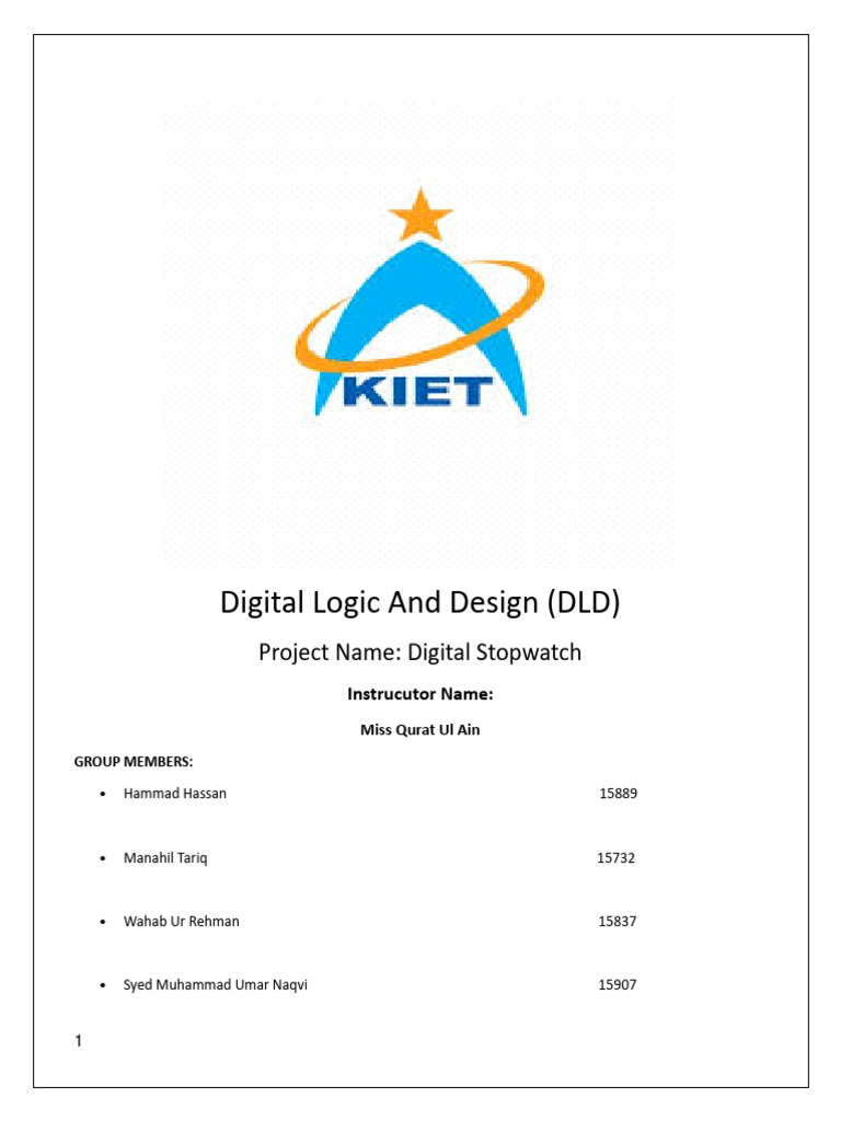 Dld Report | PDF | Resistor | Logic Gate