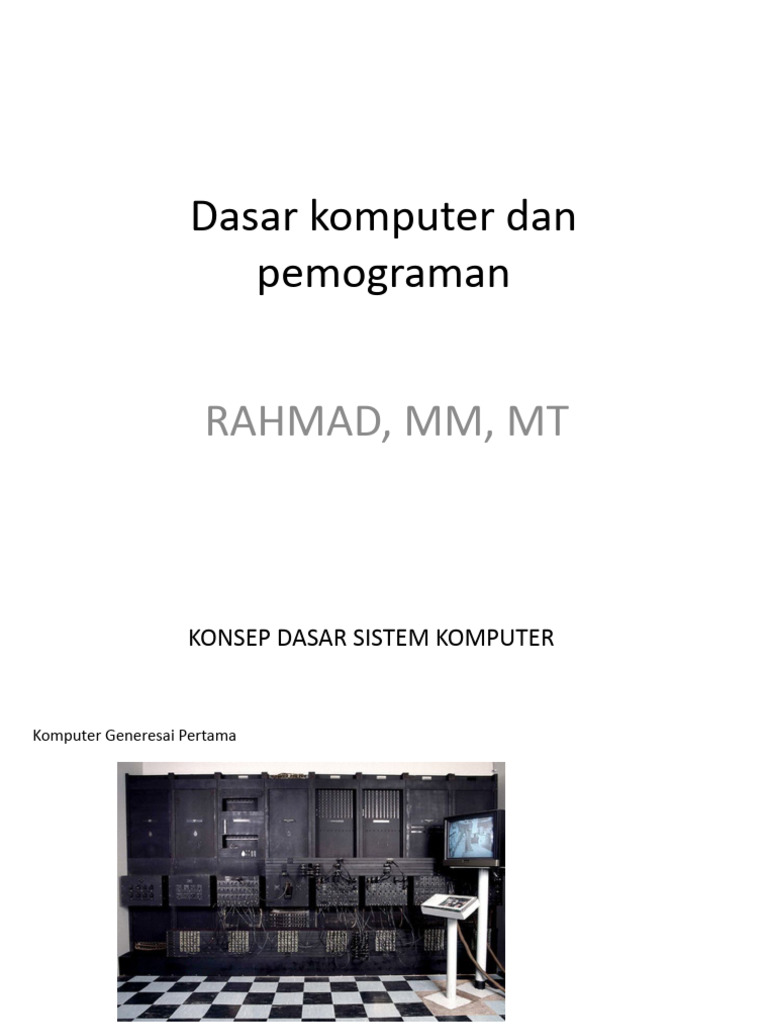 Dasar Komputer Dan Pemograman | PDF