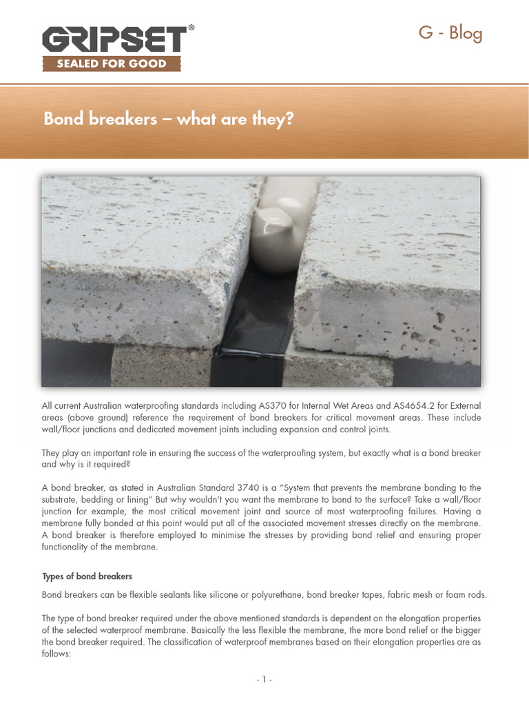 Bond-breakers | Download Free PDF | Materials Science | Building Materials