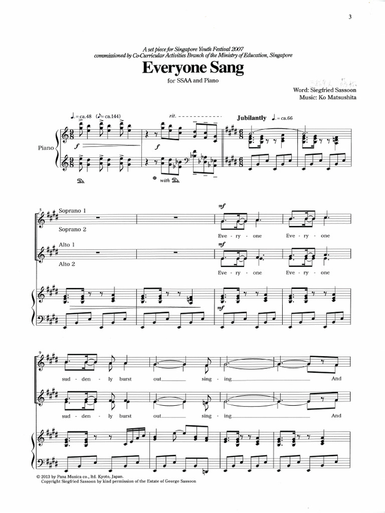 Everyone Sang | PDF
