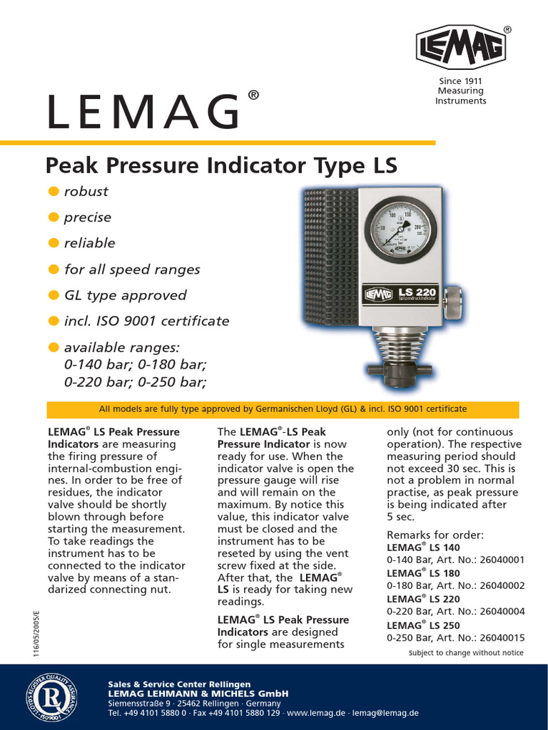 LEMAG Type LS | PDF