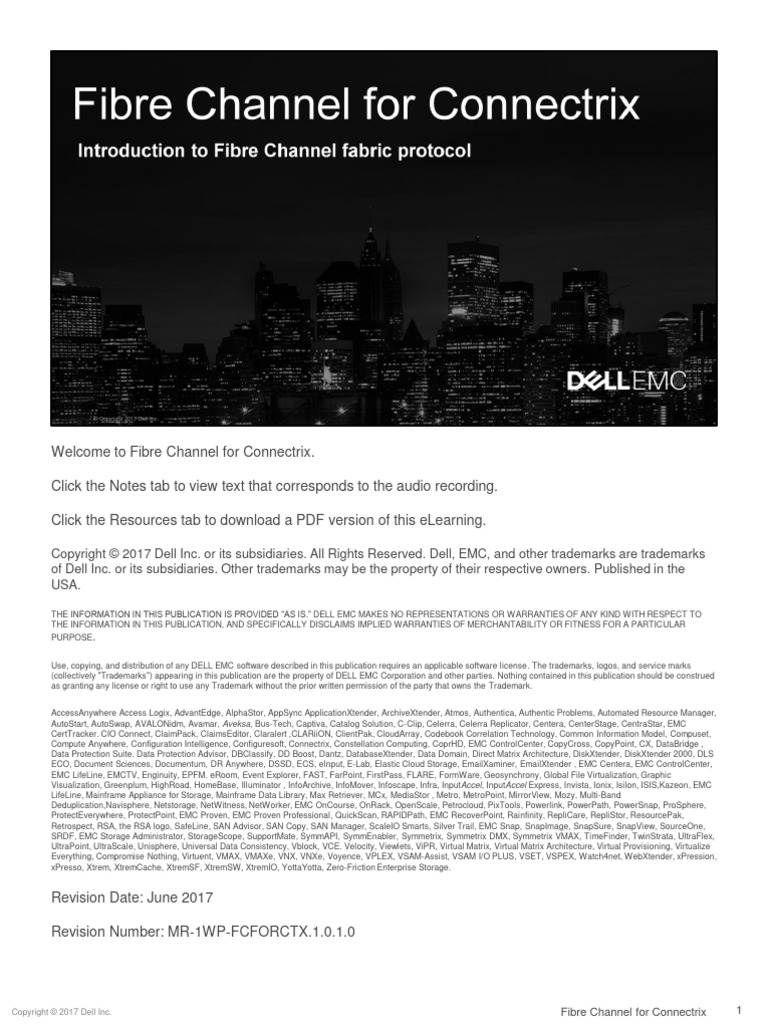 Fibre Channel For Connectrix - SRG | PDF | Fiber Optic Communication ...