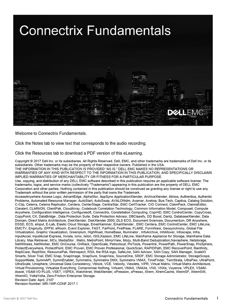 Connectrix Fundamentals 2017 - SRG | PDF | Network Switch | Computer ...