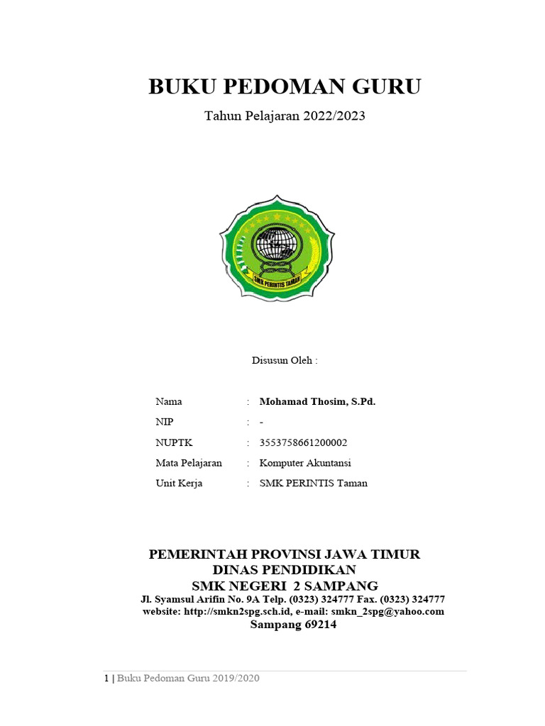 Buku Pedoman Guru | PDF