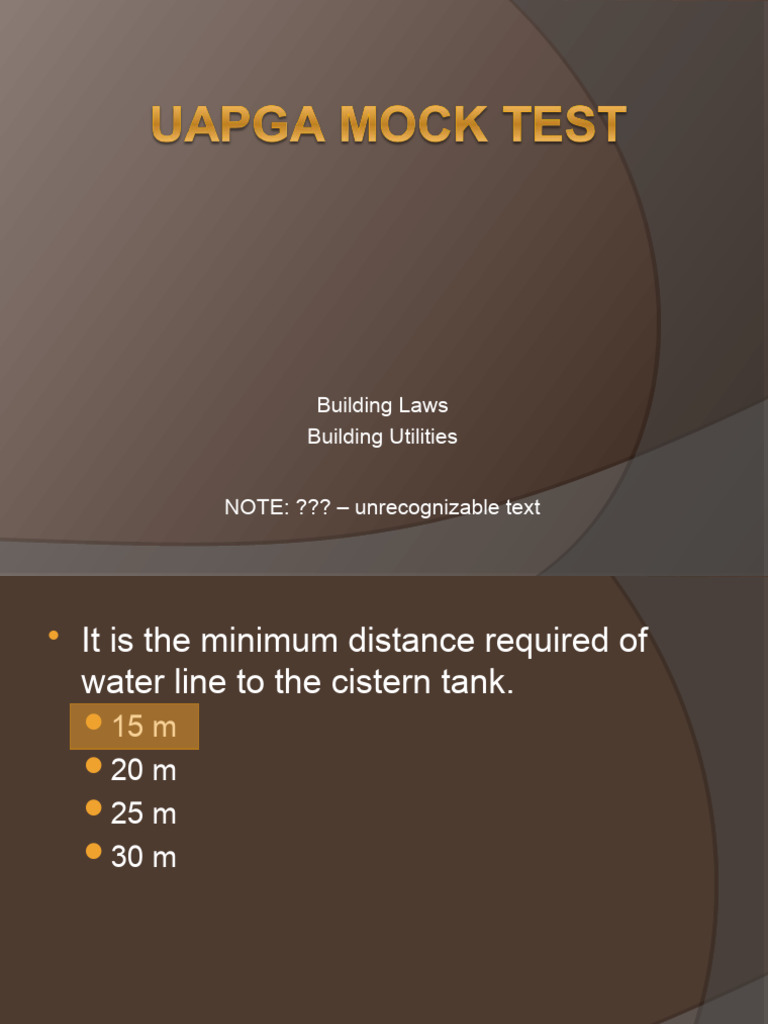 Uapga - BLDG Laws & Utilities | PDF | Pipe (Fluid Conveyance) | Plumbing