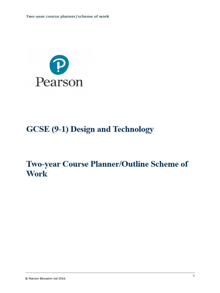 GCSE Design Technology Two-Year Planner | PDF | Metalworking | Steel