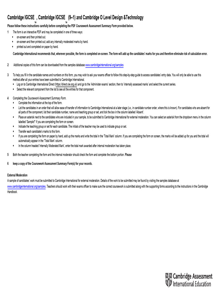 Internal Moderation Copy of Casf - 0445 - 0979 - 6043 - 02 - Blank | PDF