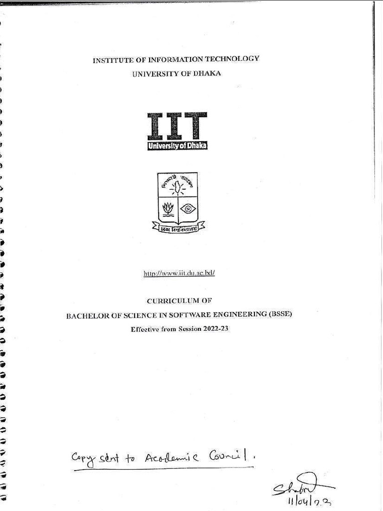 BSSE Curriculum2022-2023 | PDF