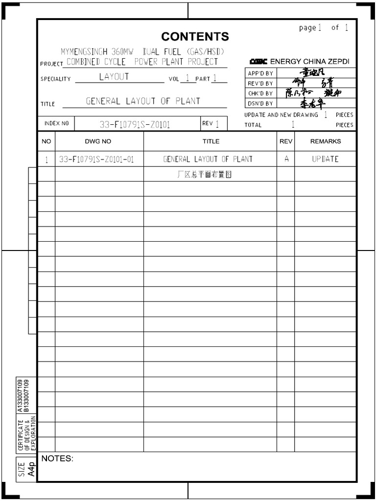 General Layout of Plan of Power Plant Combined Cycle | PDF