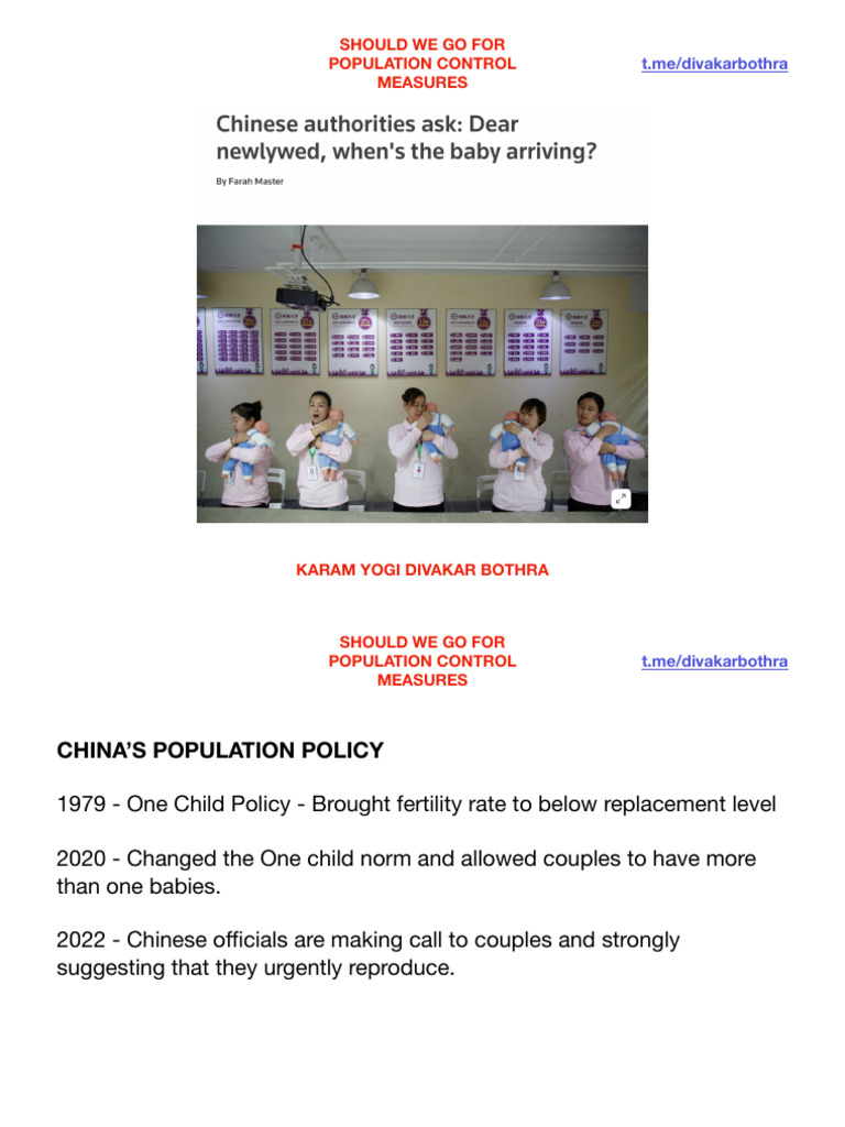 Population Policy | Download Free PDF | Economies