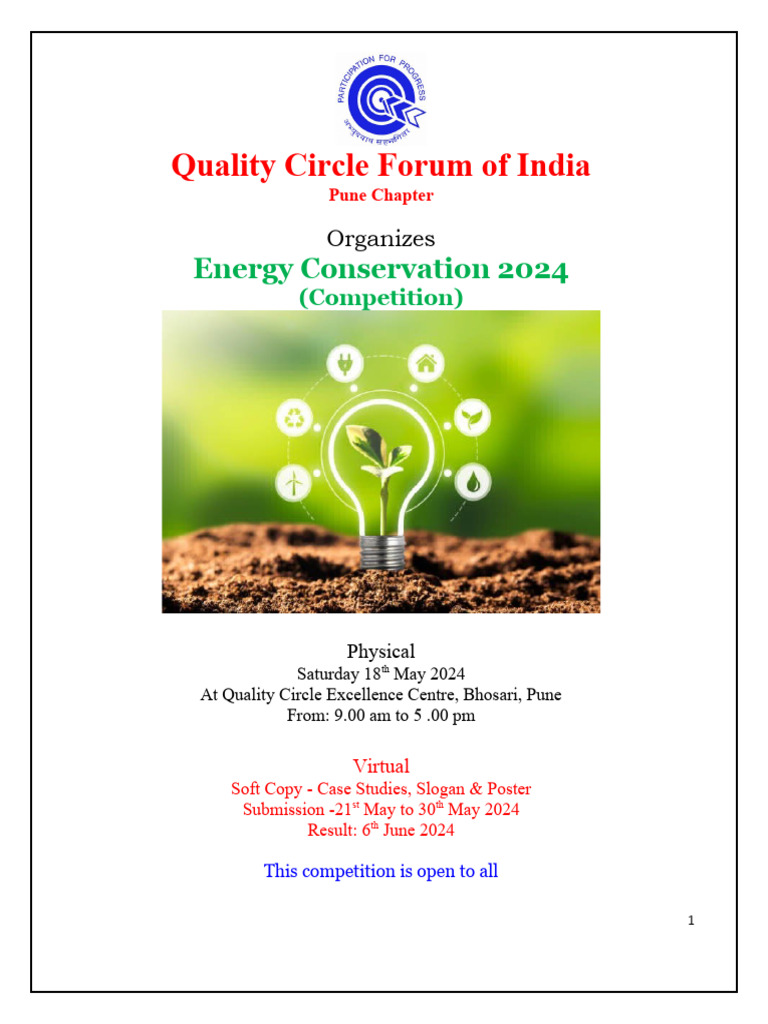 Brochure - Energy Conservation 2024 | PDF | Energy Conservation | Cheque
