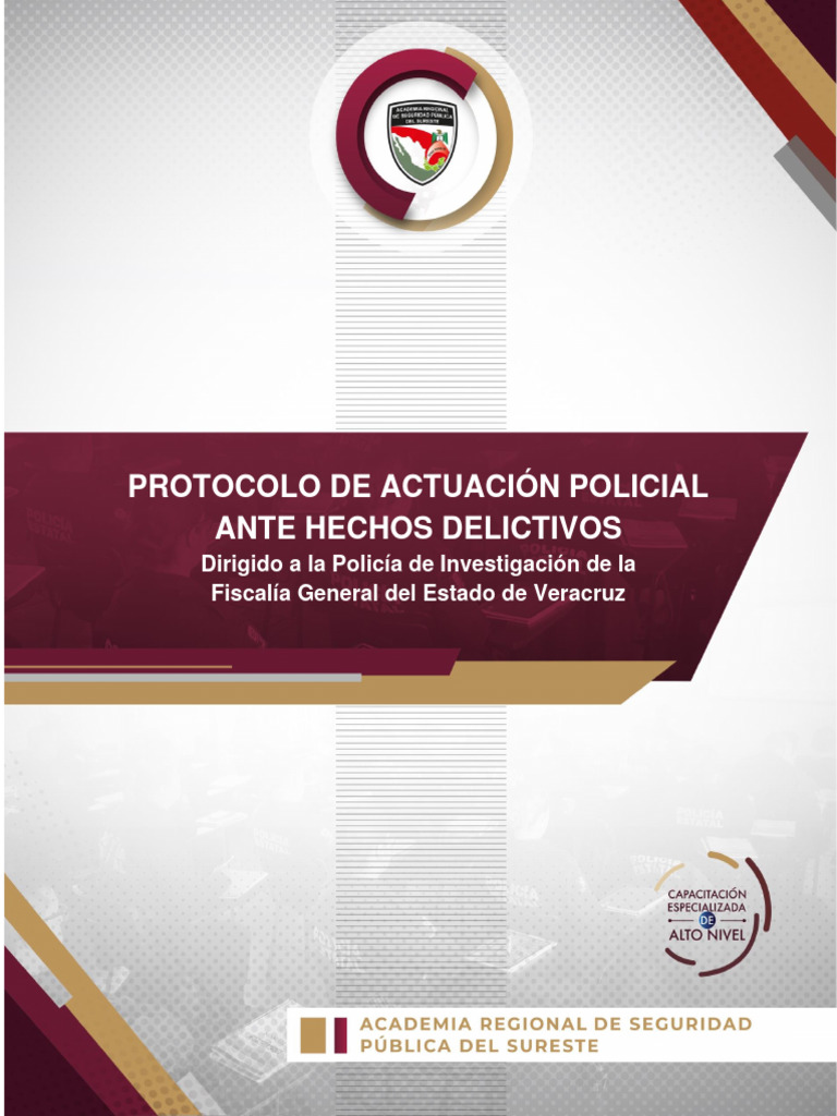Programa Protocolo de Actuación Policial Ante Hechos Delictivos | PDF | Evaluación | Policía