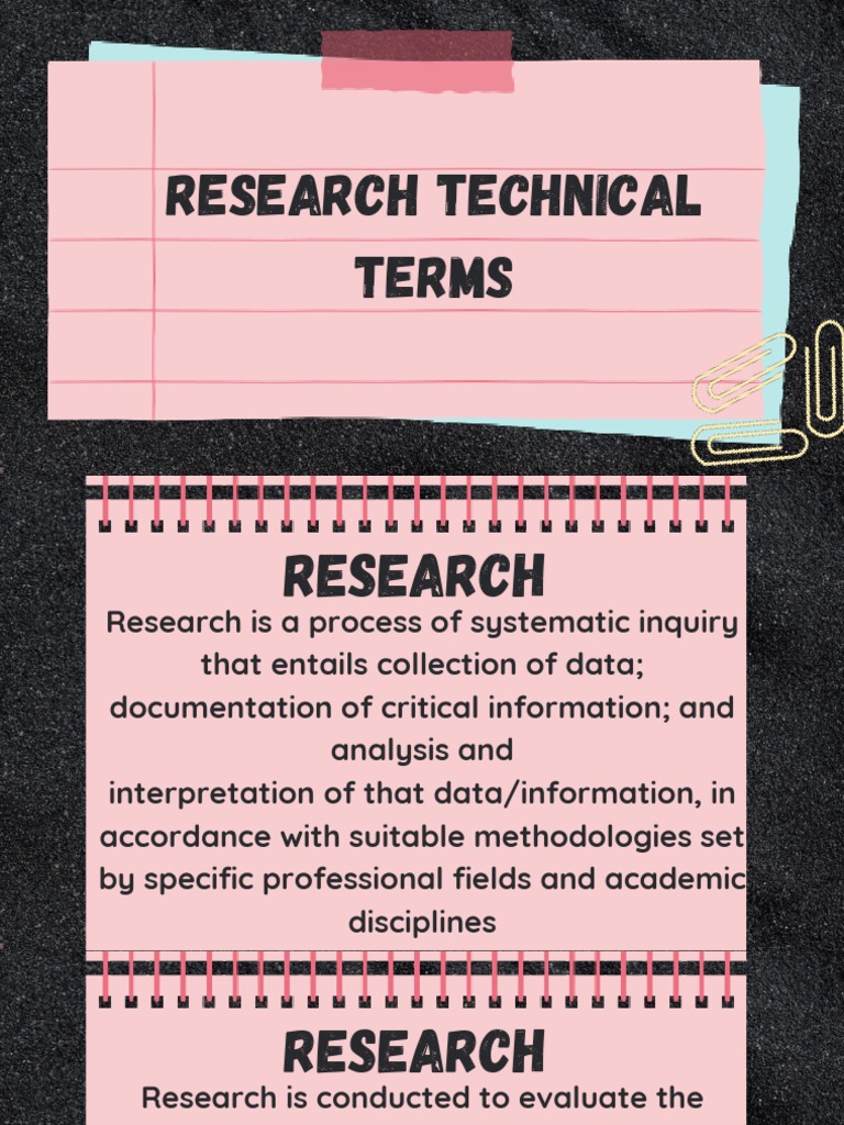 Key Research Terms Explained | PDF | Statistics | Methodology
