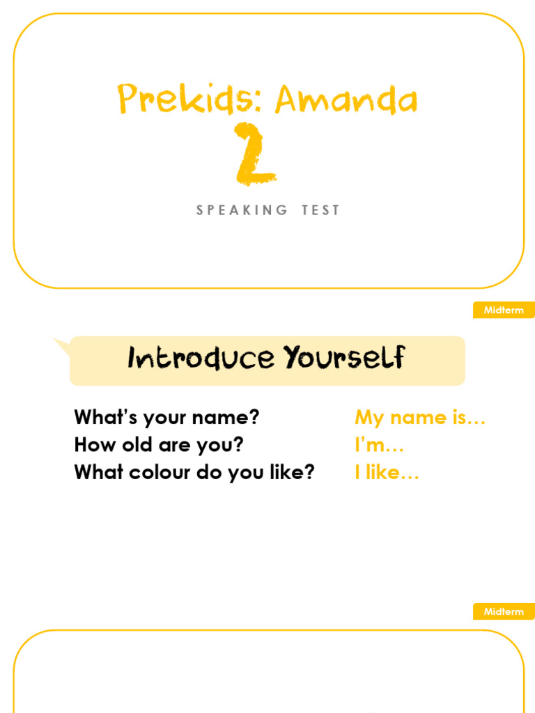 2024 Speaking Test Amanda 2 | PDF