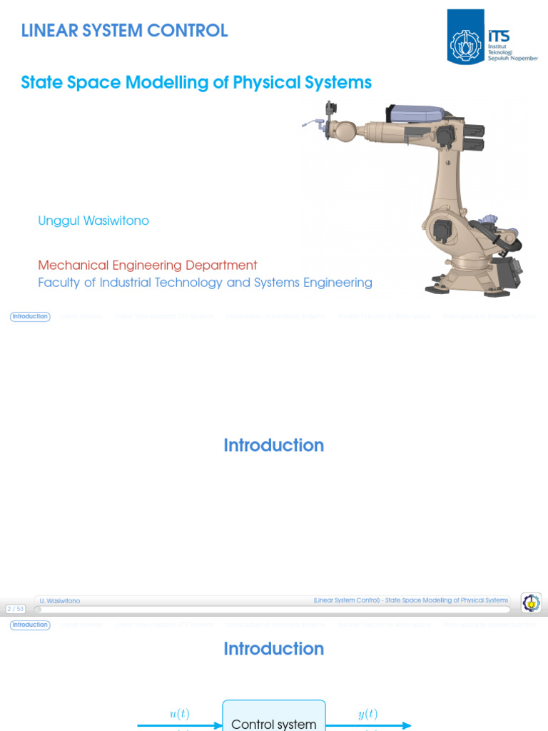 Linear Control System Design-Mathematical Descriptions of Systems | PDF ...
