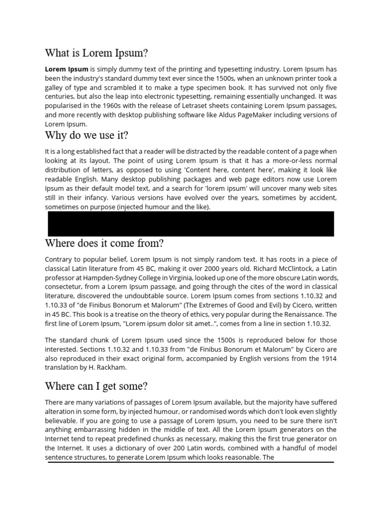 What Is Lorem Ipsum | PDF | Writing | Written Communication