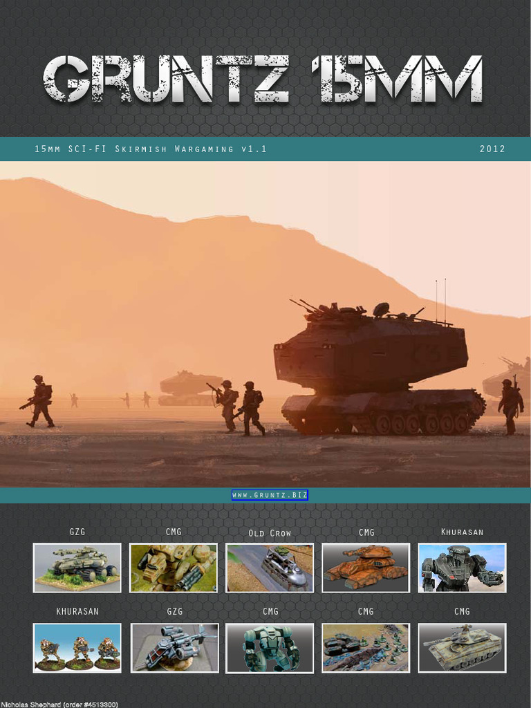 Gruntz 15mm SCI-FI v11 | PDF | Tanks | Infantry