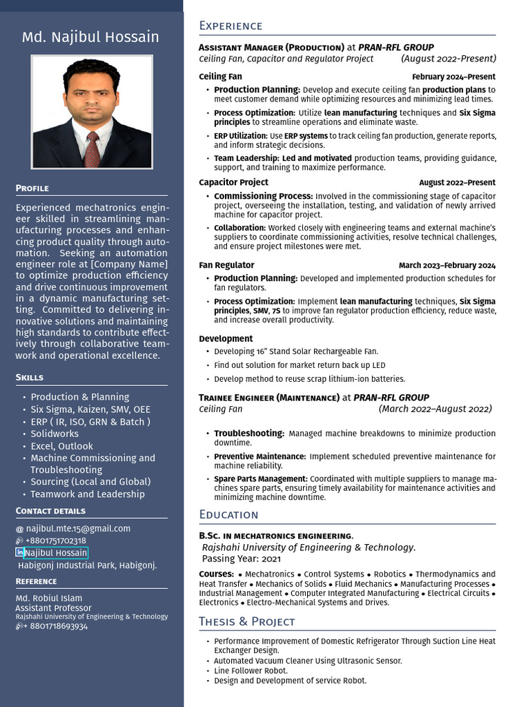 Engineering Job CV Template | PDF | Enterprise Resource Planning ...