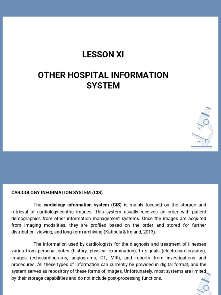 Lesson XI | PDF | Medical Imaging | Electronic Health Record