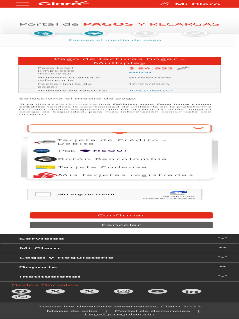 Portal Pagos Claro | PDF