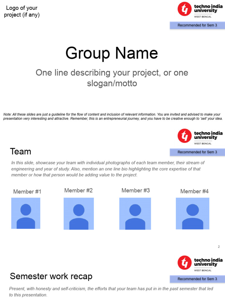 Sem3 ESD Presentation Template 2022 | PDF | Human Communication | Business