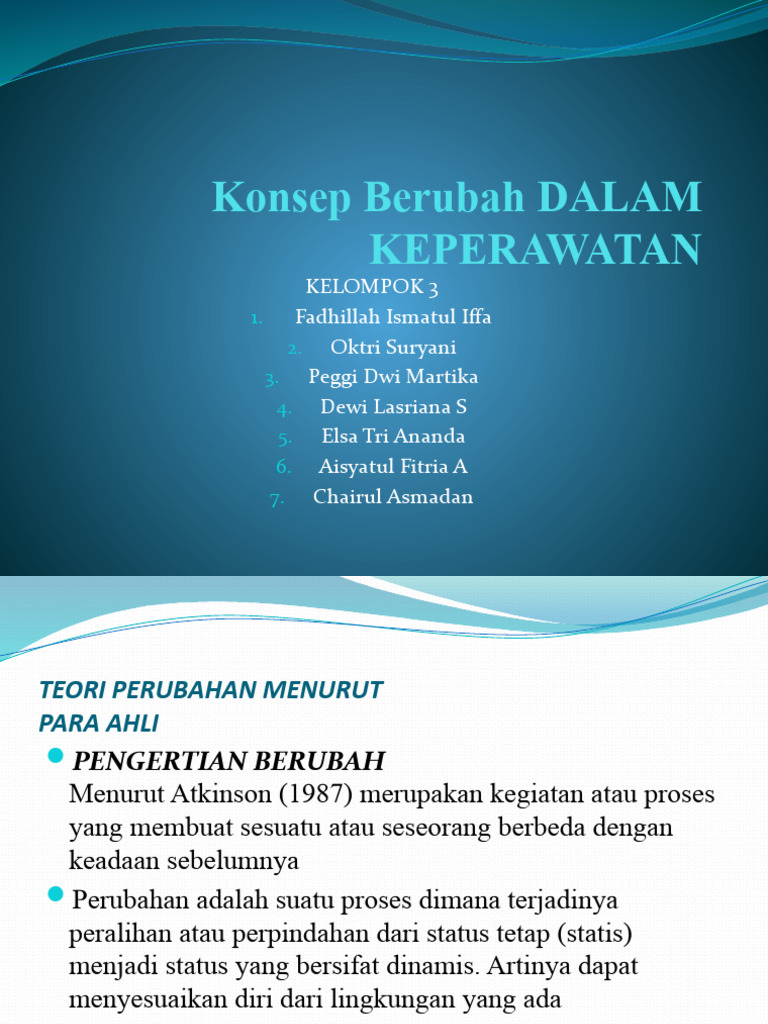 Konsep Berubah - Kelompok 3 | PDF