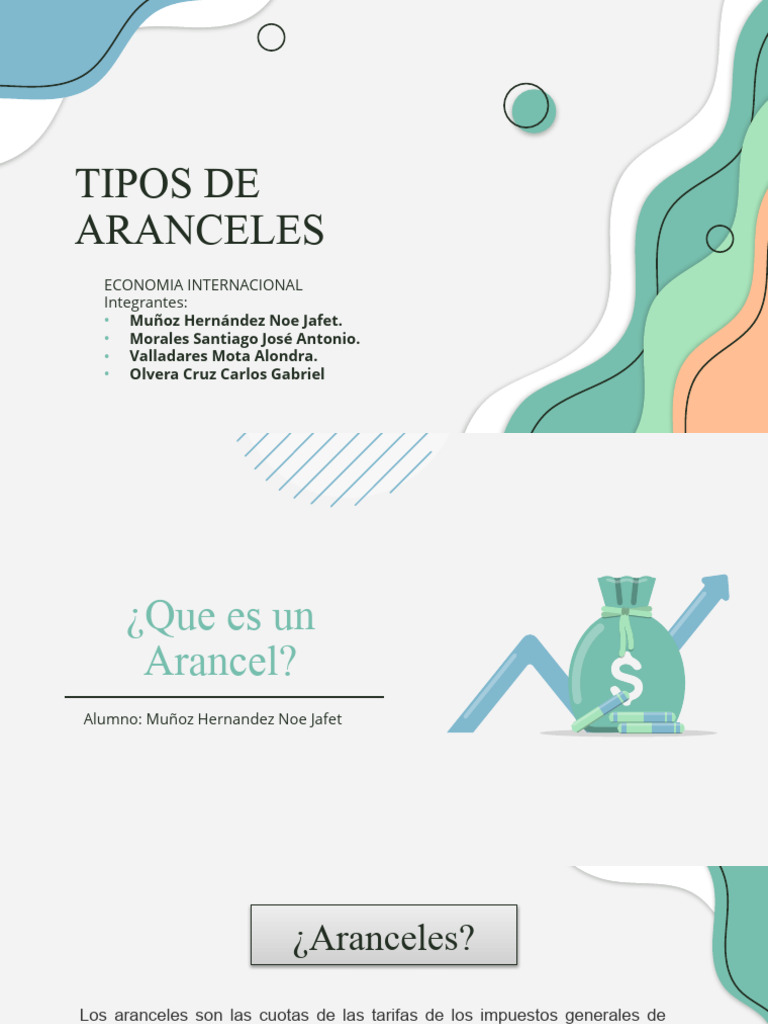TIPOS DE ARANCELES-1 | PDF | Arancel | Impuestos