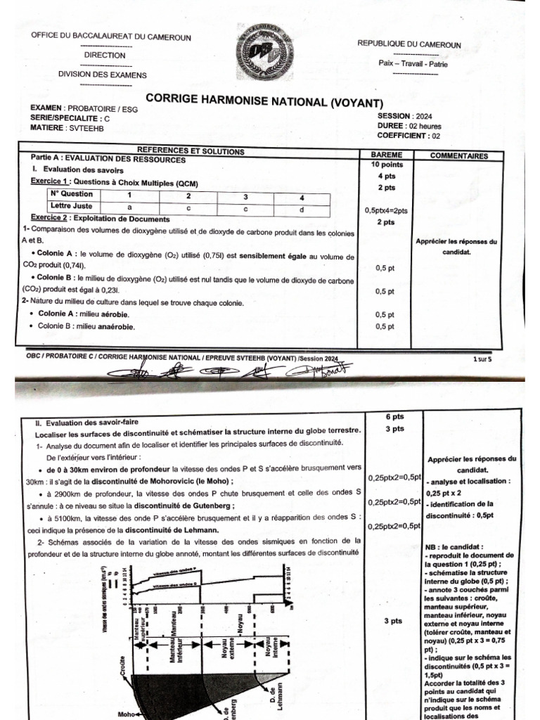 SVTEEHB - Corrigé Prob C 2024 | PDF