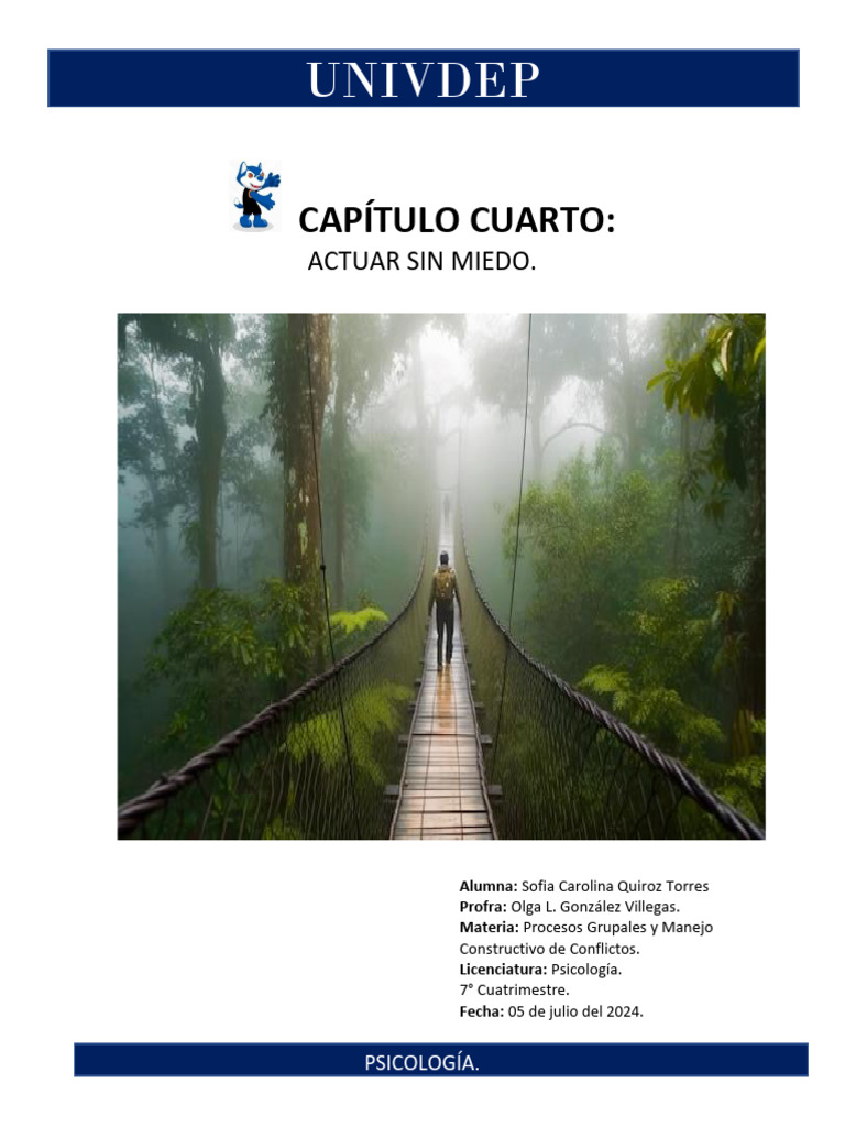 Sofia Quiroz_ Tarea 2. Capítulo Cuarto. | PDF | Las emociones | Sicología