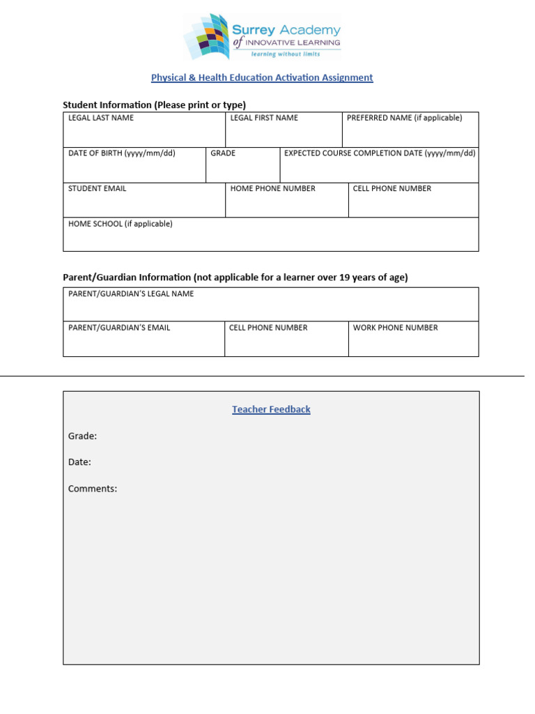 SAIL PHE Activation Assignment | PDF | Proofreading | Accuracy And ...