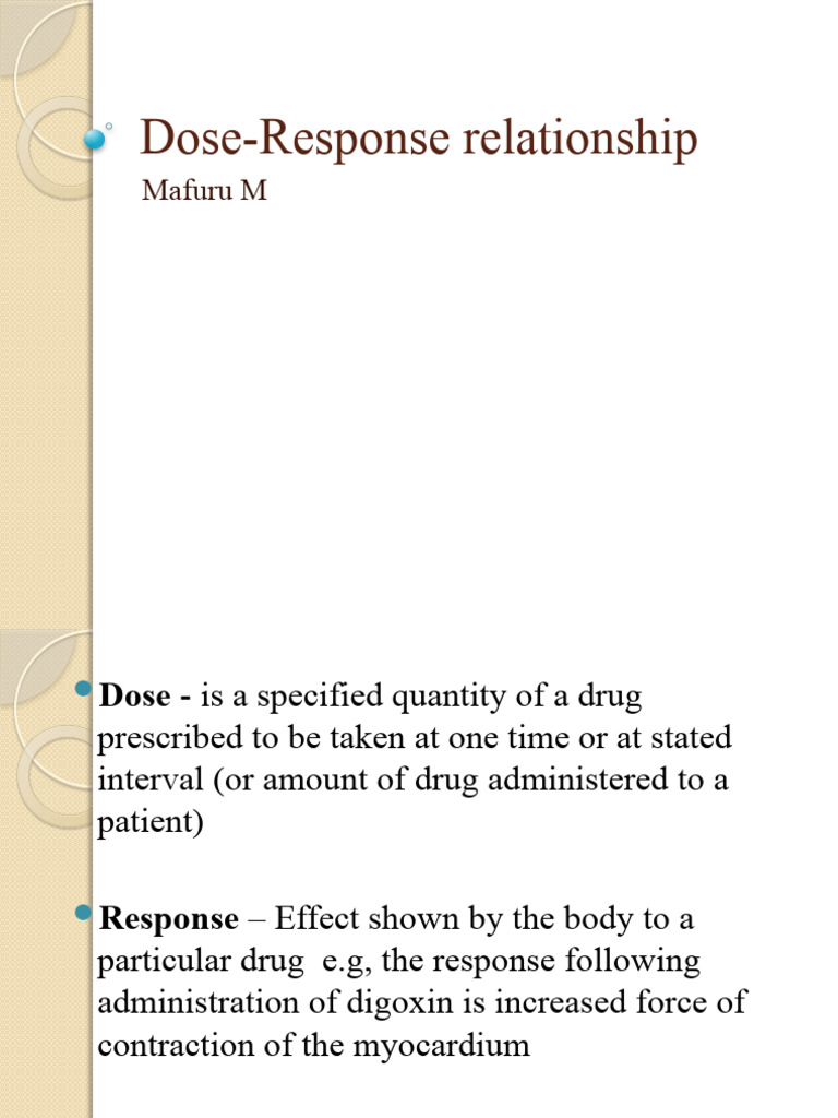 Dose Response Relationship | Download Free PDF | Receptor Antagonist ...