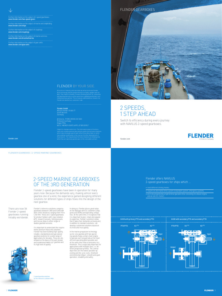 PCMD B10012 00 7600 WS Marine 2 Gang Getriebe EN | PDF | Marine ...
