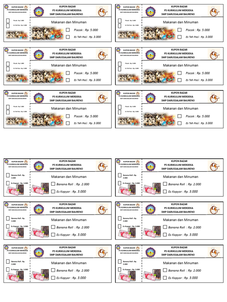 Kupon Bazar | PDF | Memasak, Makanan, & Anggur | Gaya Hidup