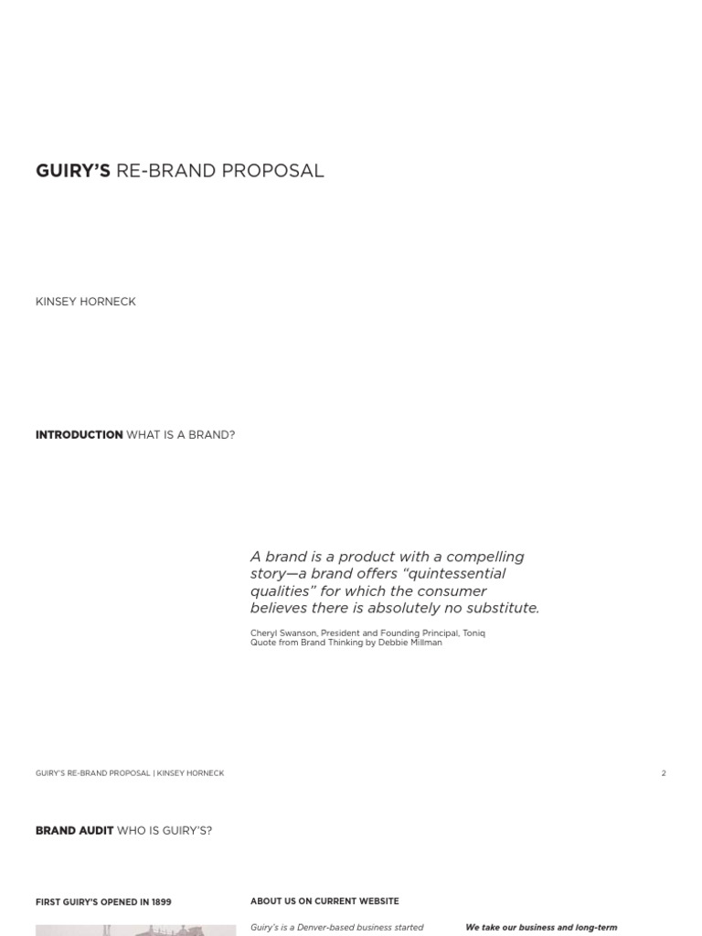 guiry-rebrand-proposal | PDF | Brand | Logos