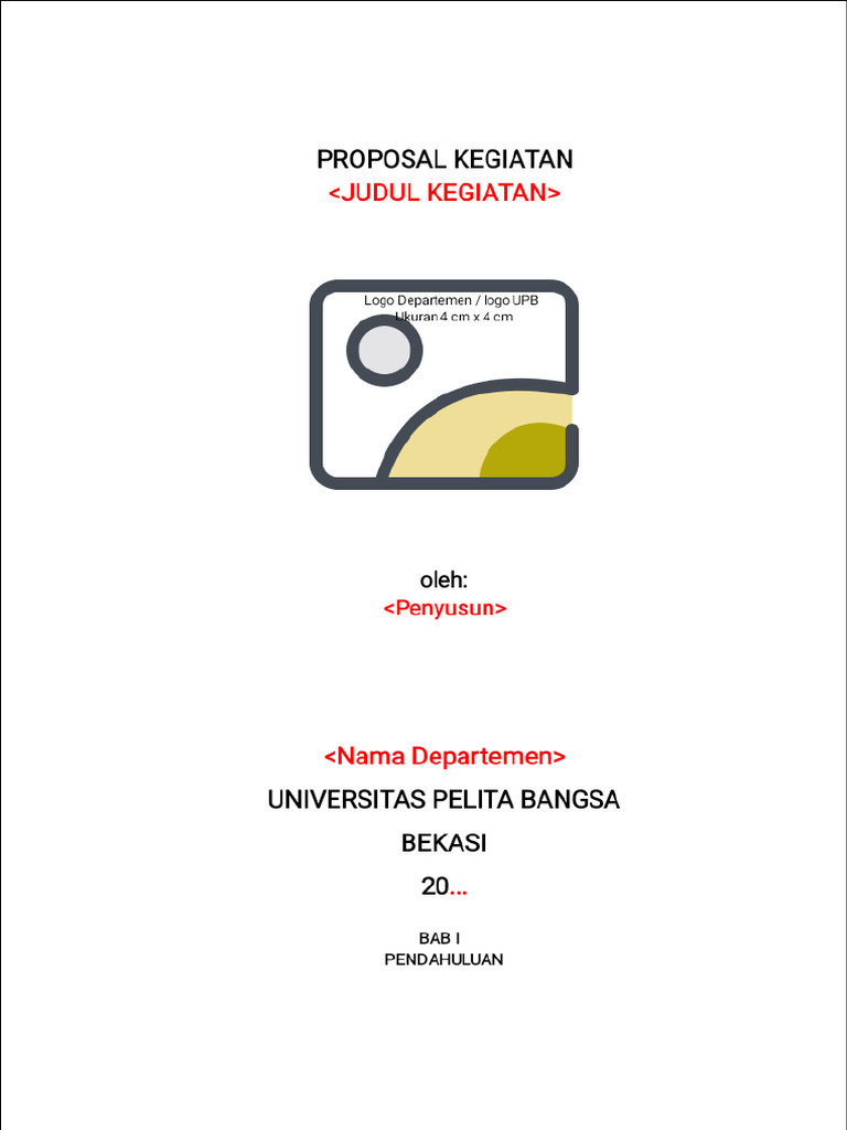 Template Proposal Kegiatan | PDF