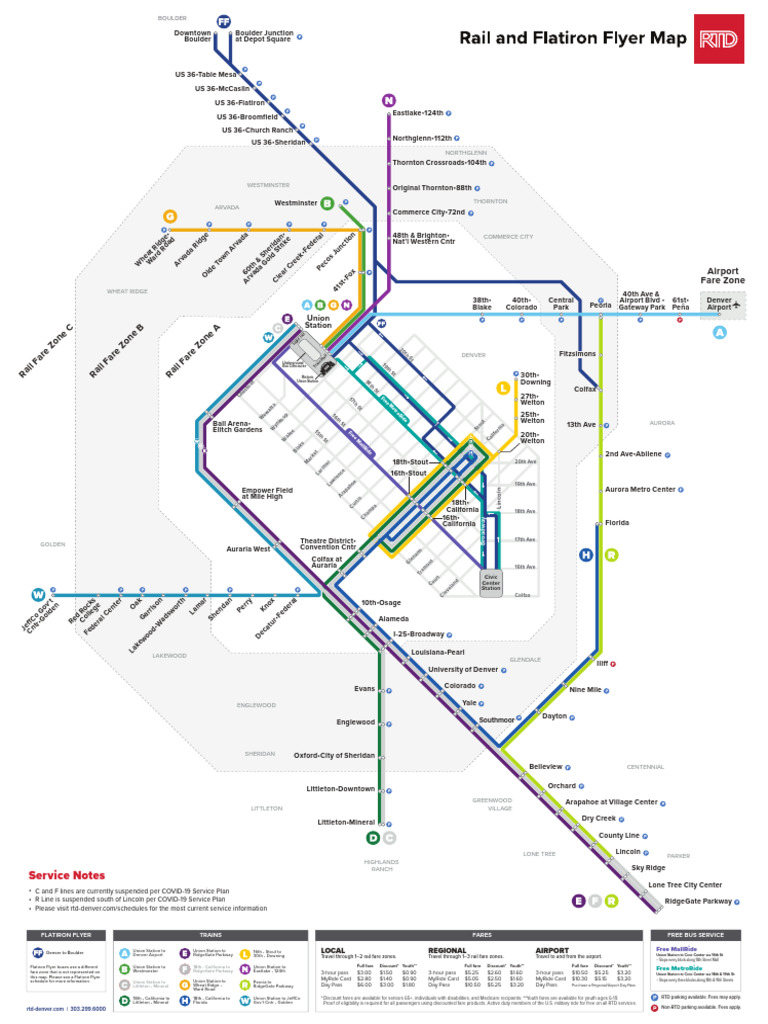 RTD Train and Bus Fare Information | PDF