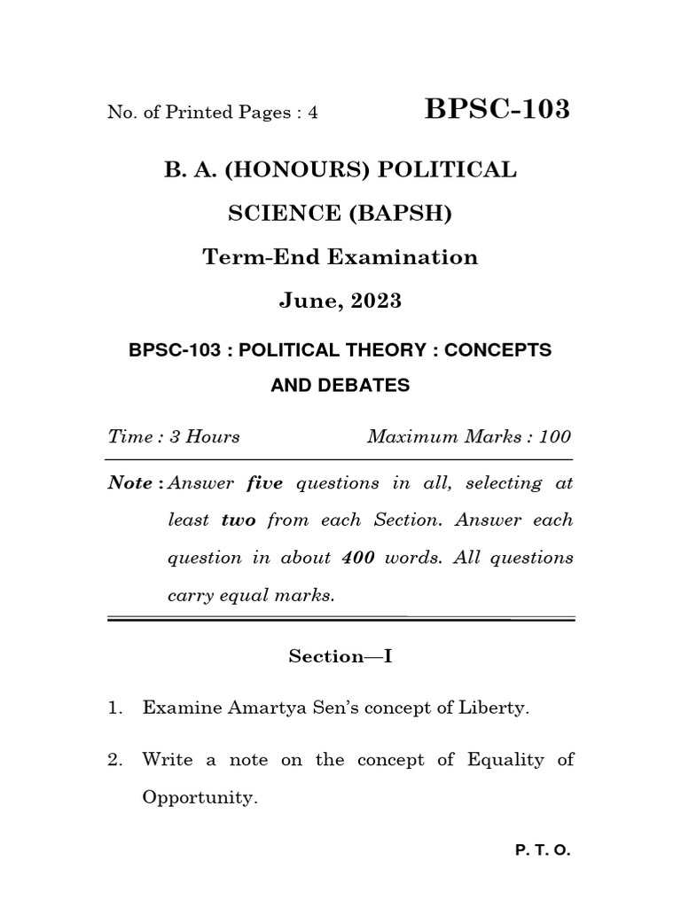 BPSC 103 | PDF