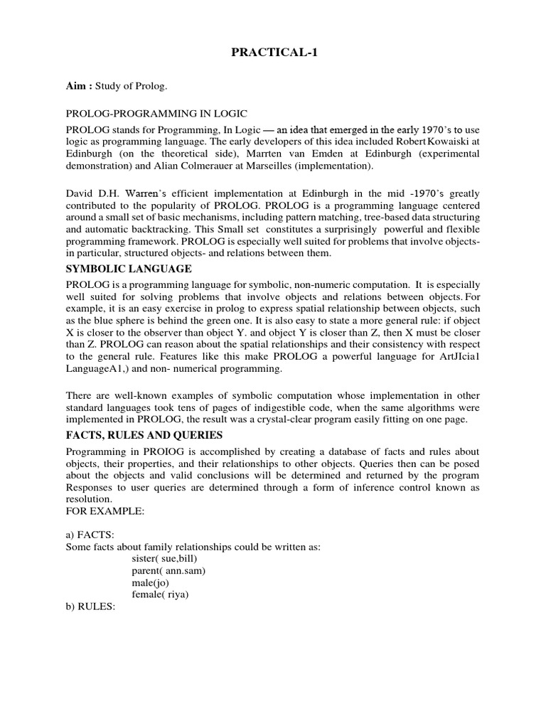 Expert System Practical File (1-6) | PDF | Computer Programming ...