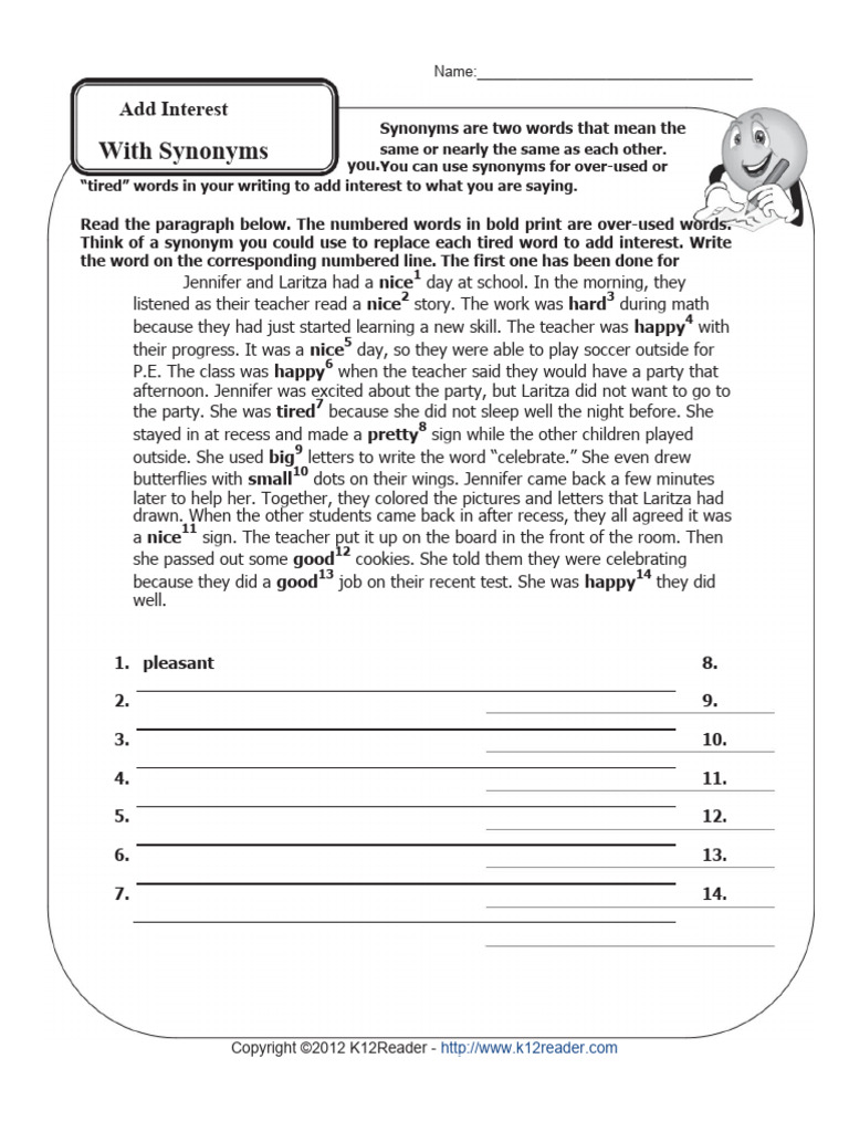 Add Interest With Synonyms | PDF