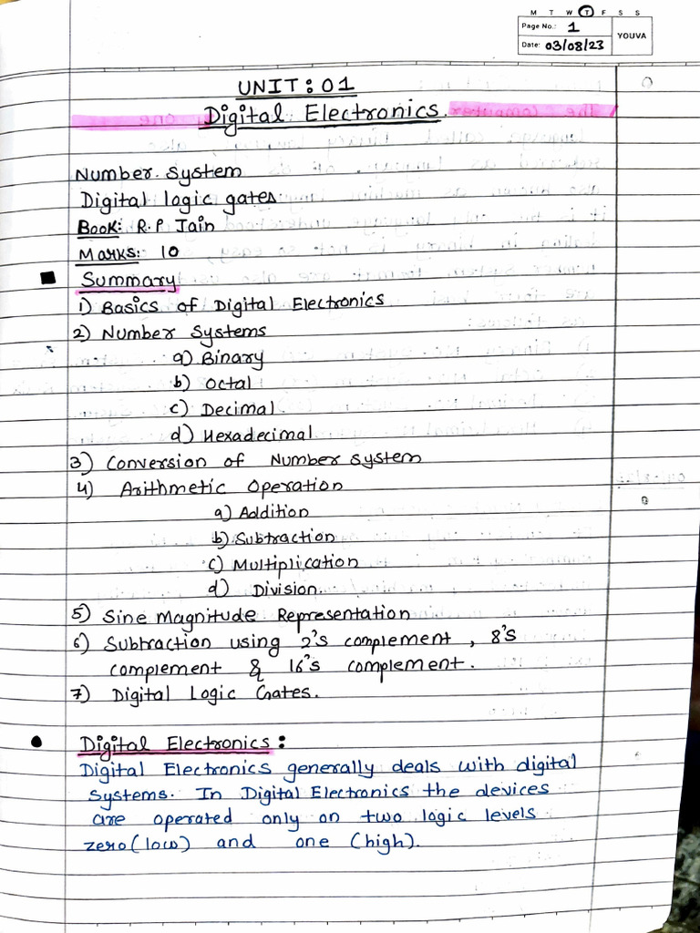 Unit 1 DELD Notes | PDF