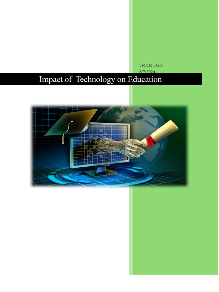 Impact of Technology On Education | PDF | Survey Methodology ...