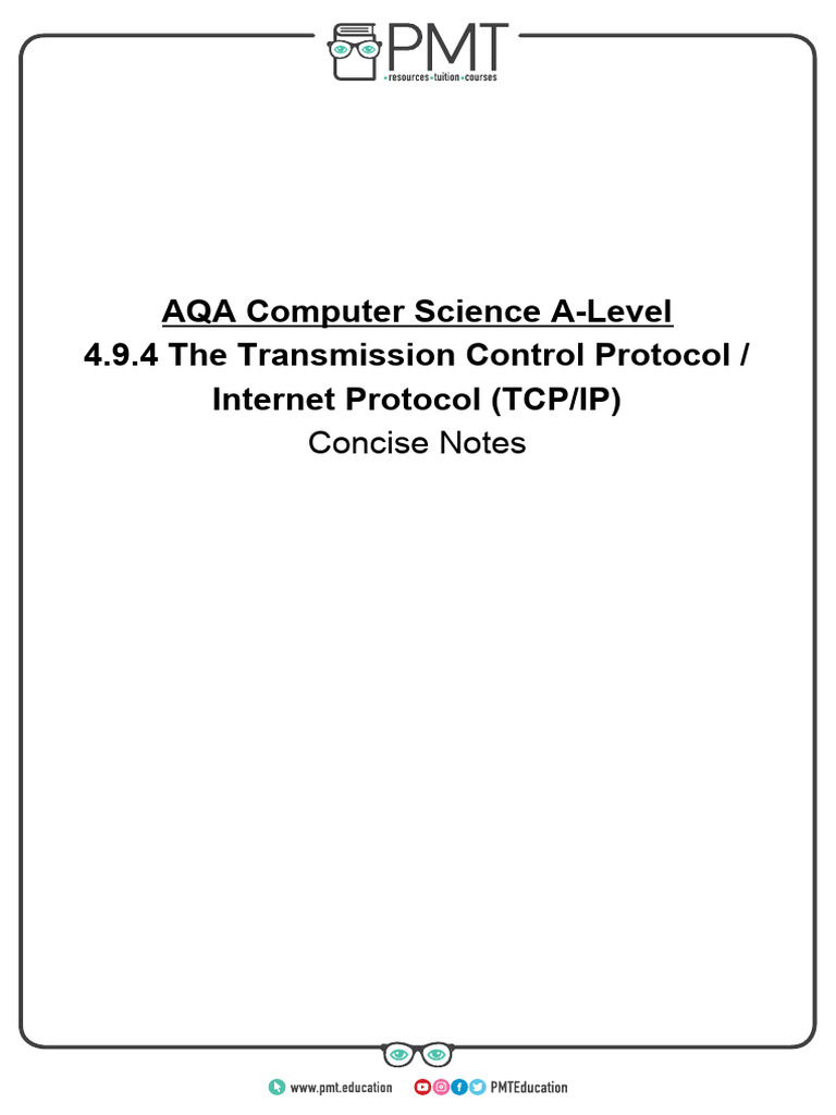 9.4. The Transmission Control Protocol - Internet Protocol (TCP IP) - Concise | PDF | Ip Address ...