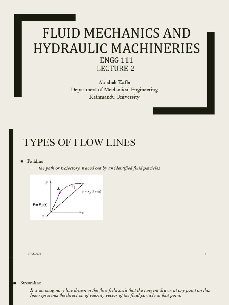 ENGG111 Fluid Mechanics and Hydraulic Machines Lecture 2 | PDF | Pump ...