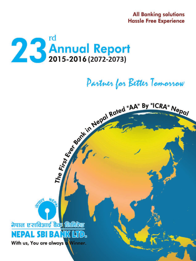 Sbi Annual 201516 | PDF | Banks | Refinancing