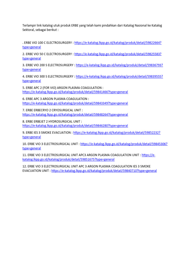 2023 Link Sectoral Erbe Unit | PDF